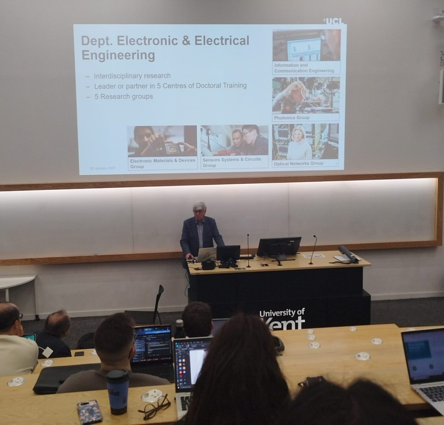 AOG's Visit by Professor Mike Wale and Dr Zhixin Liu - Photonics Group, Department of Electronic ...